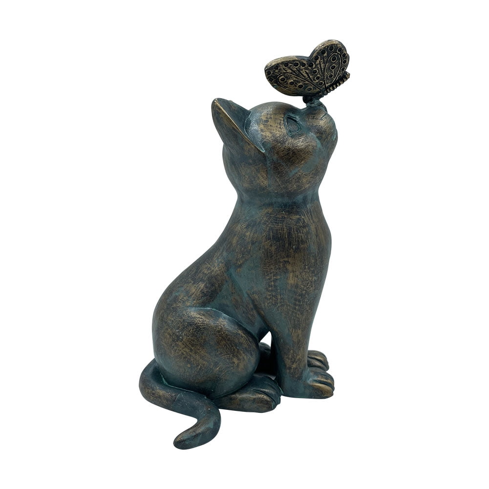 FAFA Stuck on Cat Nose Sculpture Decorative Figurine Pet Memorial Gifts ...