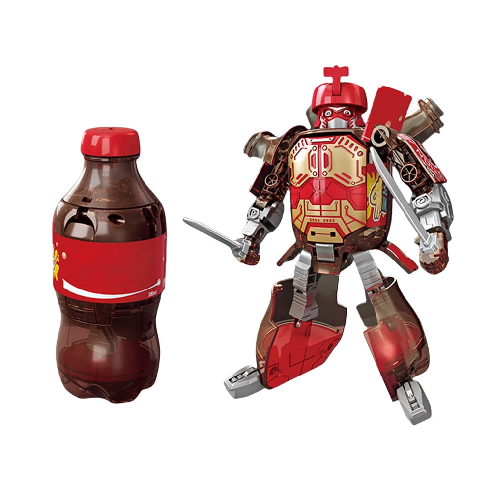KGOTA Transforming Robot Action Figure Deformation Bottle Mecha ...