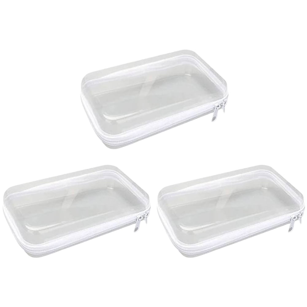 KGOTA Transparent Hard Shell Zipper Pouch Waterproof Portable Item ...