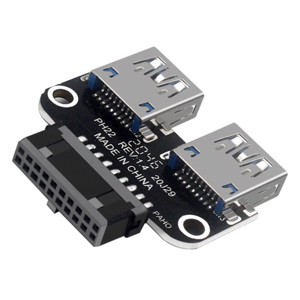 KGOTA USB 3.0 Motherboard Adapter USB 3.0 19 20 Pin Female to Dual USB ...