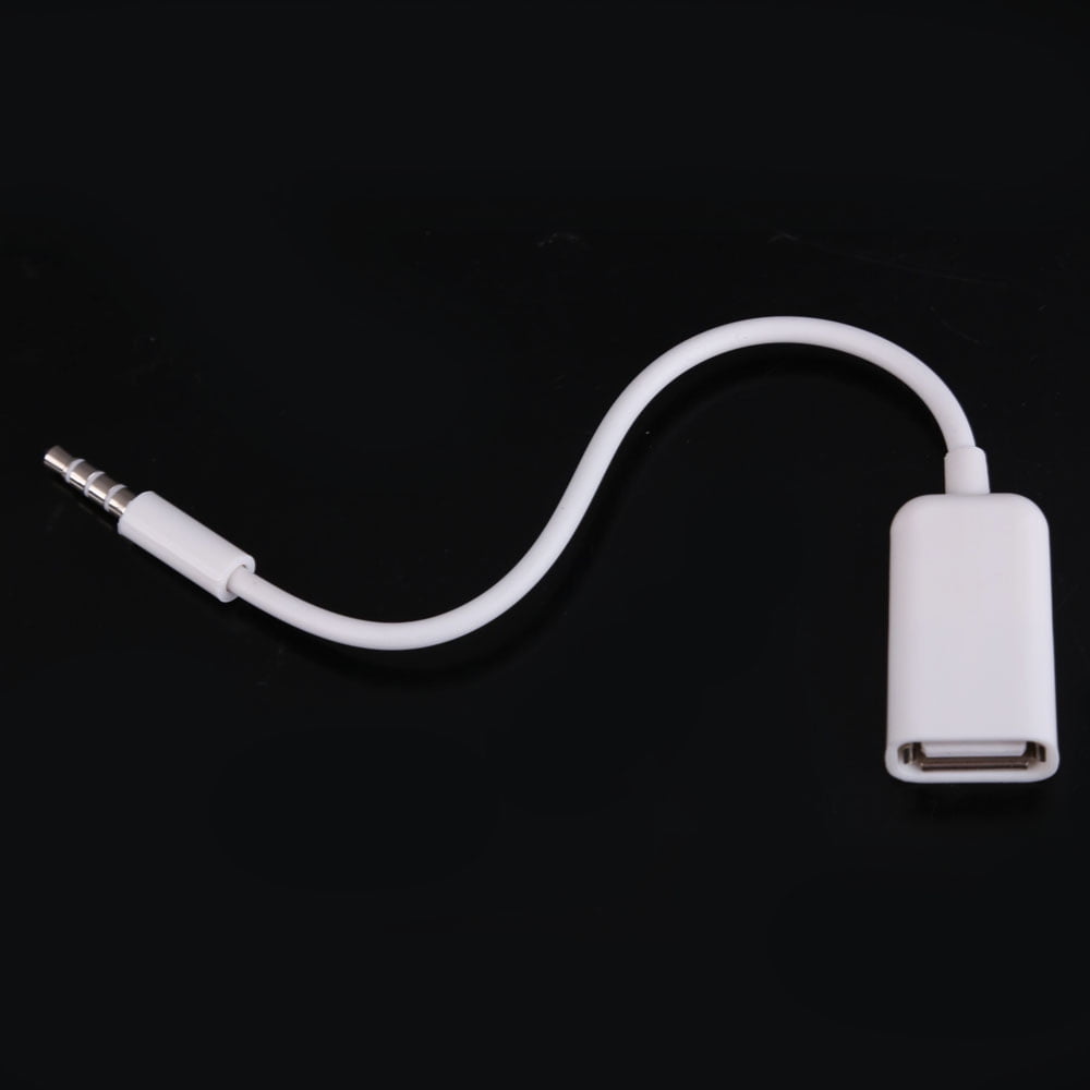 KGOTA USB Female to AUX 3.5mm Male Jack Plug Audio Converter Adapter ...