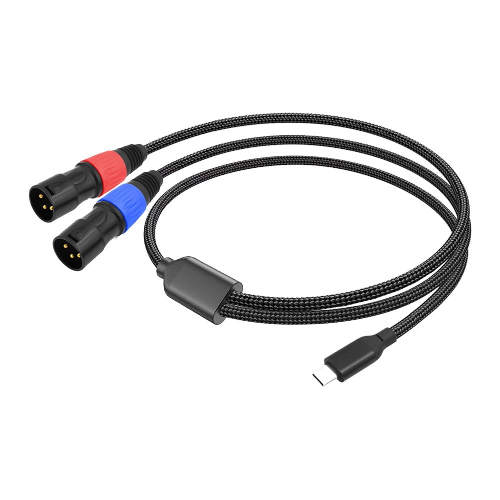 KGOTA Usb C To Dual Xlr Male Stereo Audio Cable 24BIT 192KHZ For Phone ...