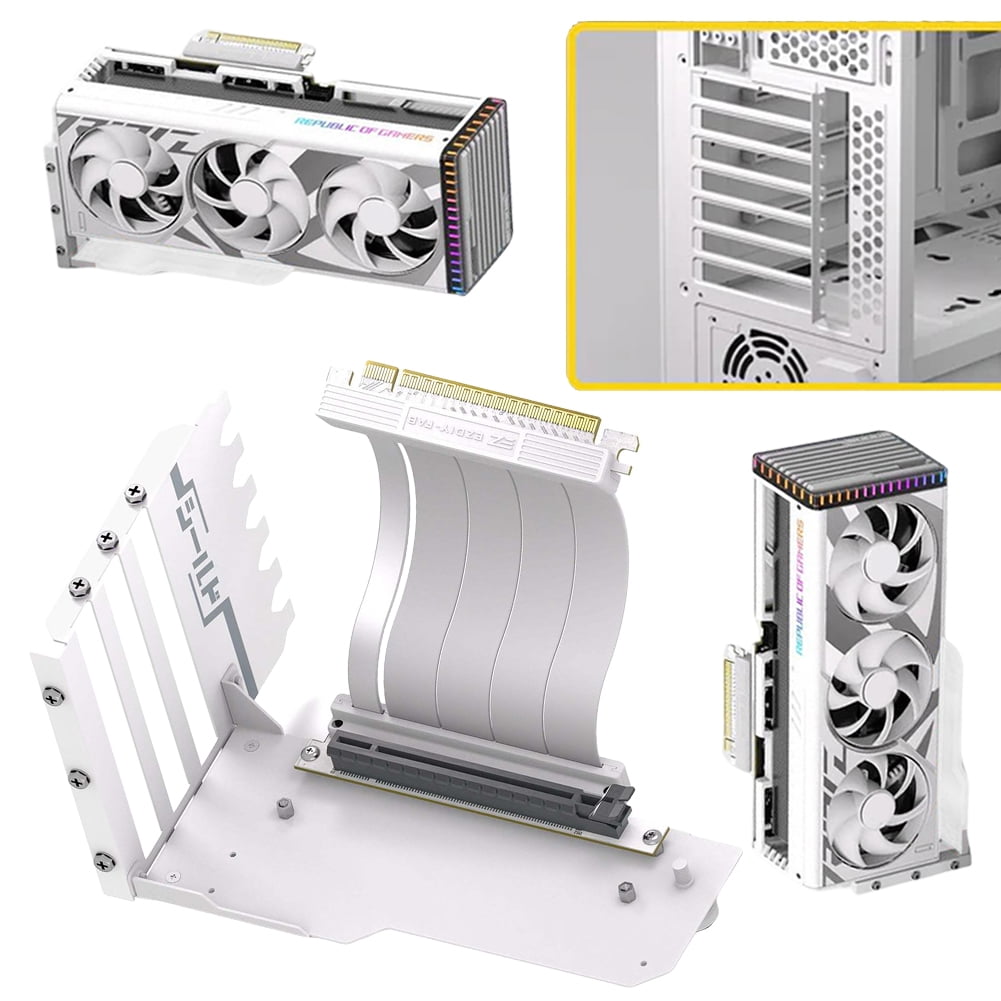 KGOTA Vertical Graphics Card Holder Kit with 15cm PCI-E 4.0 X16 Riser ...