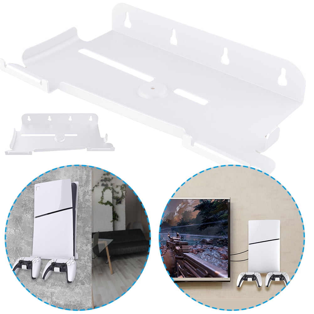 KGOTA Wall Mount Bracket Console Stand with 2 Controller Mounts for PS5 ...