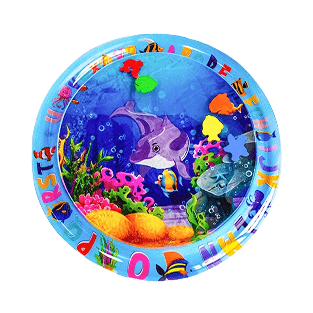KGOTA Water Sensory Playmat with Fish Water Sensory Play Mat Tummy Time ...