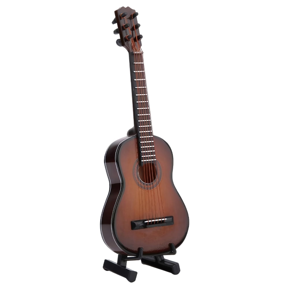 KGOTA Wooden Miniature Guitar With Support For Miniature Model Decor ...