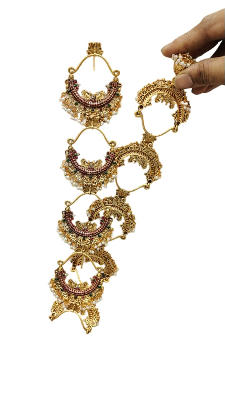 KGR Splash KRMaroon315 Maroon Color Stones 22inches Ring Design Long ...