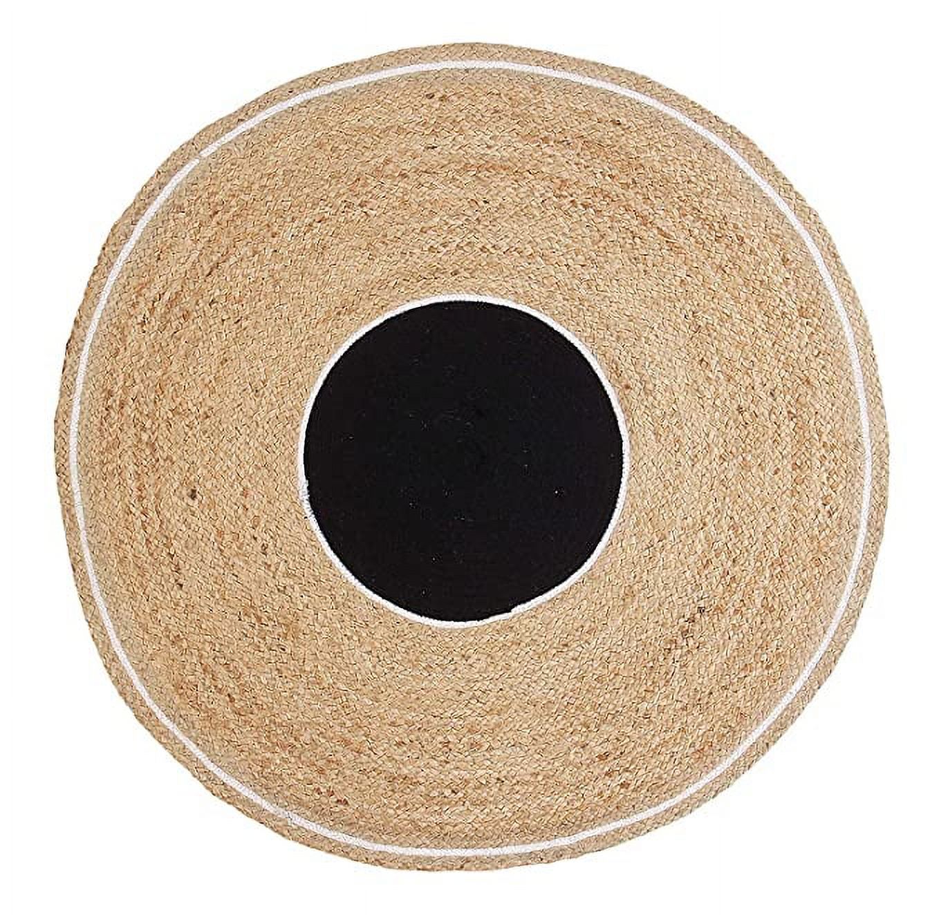 KH Handloom Handmade Hand Braided Natural Jute Carpet for Living Room, Jute Round Floor Mat ...