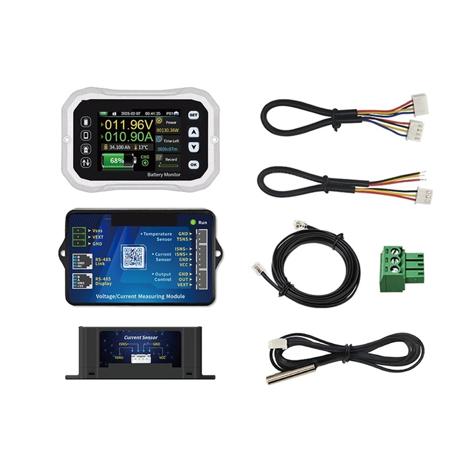 KH140F Battery Monitor 0-120V 400A Voltage Current Tester Capacity ...