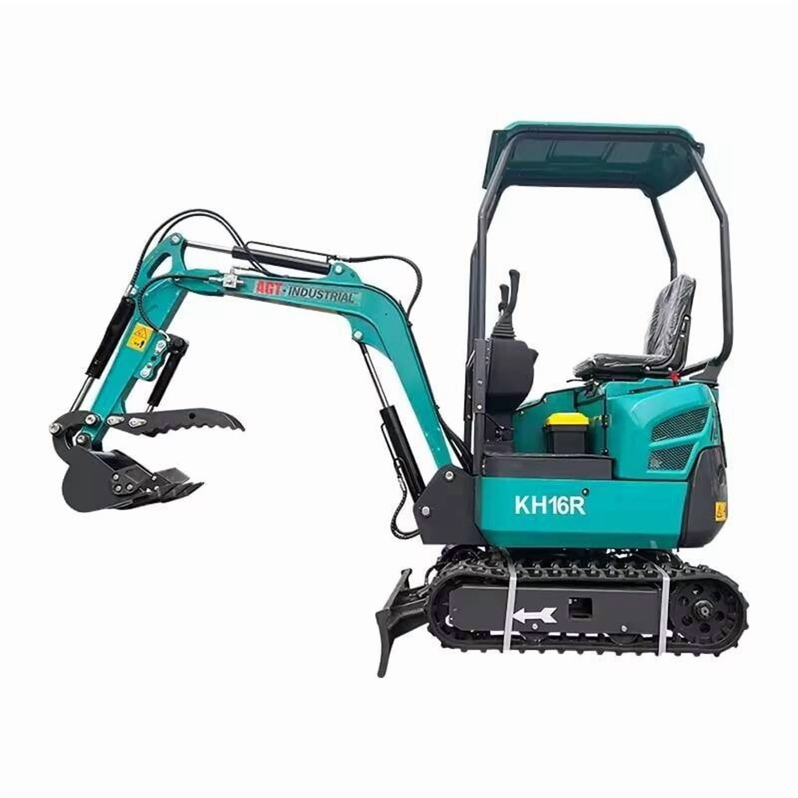 KH16R Mini Excavator 1.6Ton with hydraulic thumb Digger Crawler RATO ...