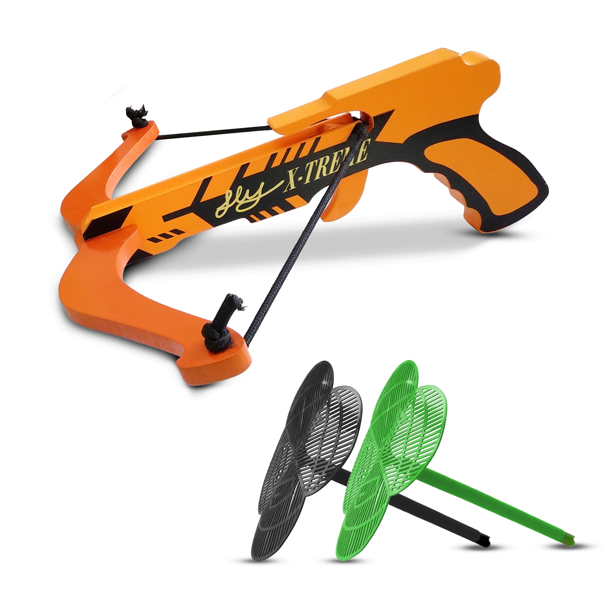 KHAMPA [2 Pack] Fly Hunting Wooden Crossbow Set (Orange) Fly-X-Treme ...