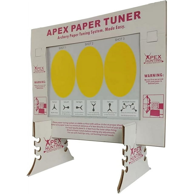 KHAMPA Apex DIY Paper Tuning System - Archery Practice- Includes 10 ...