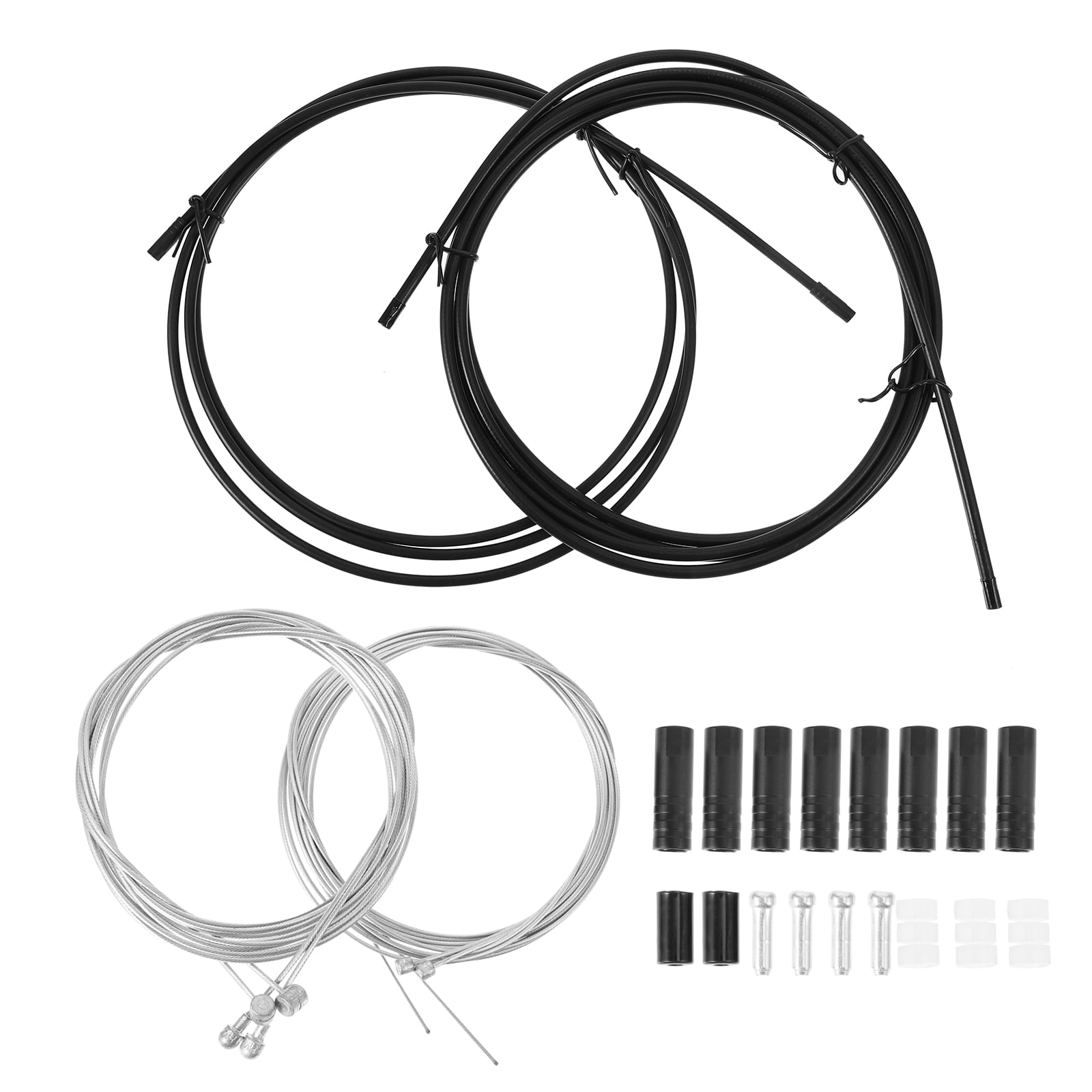 KHBUAB 1 Set Cycle Brake Cable Housing Kit for Mountain Biking in Black ...