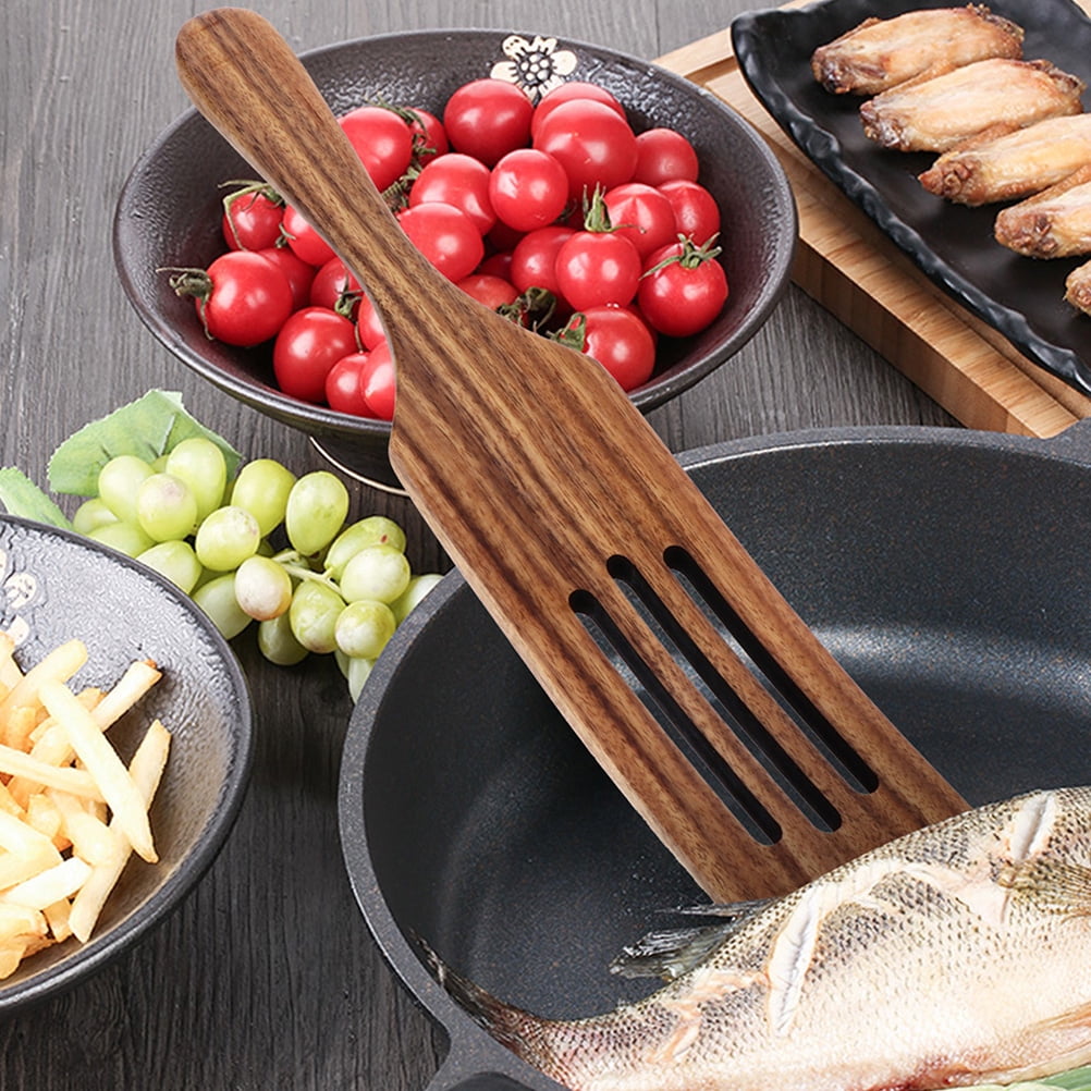 KHBUAB 1 Set Kitchen Utensil Set Wooden Spatula Beechwood Material Heat ...