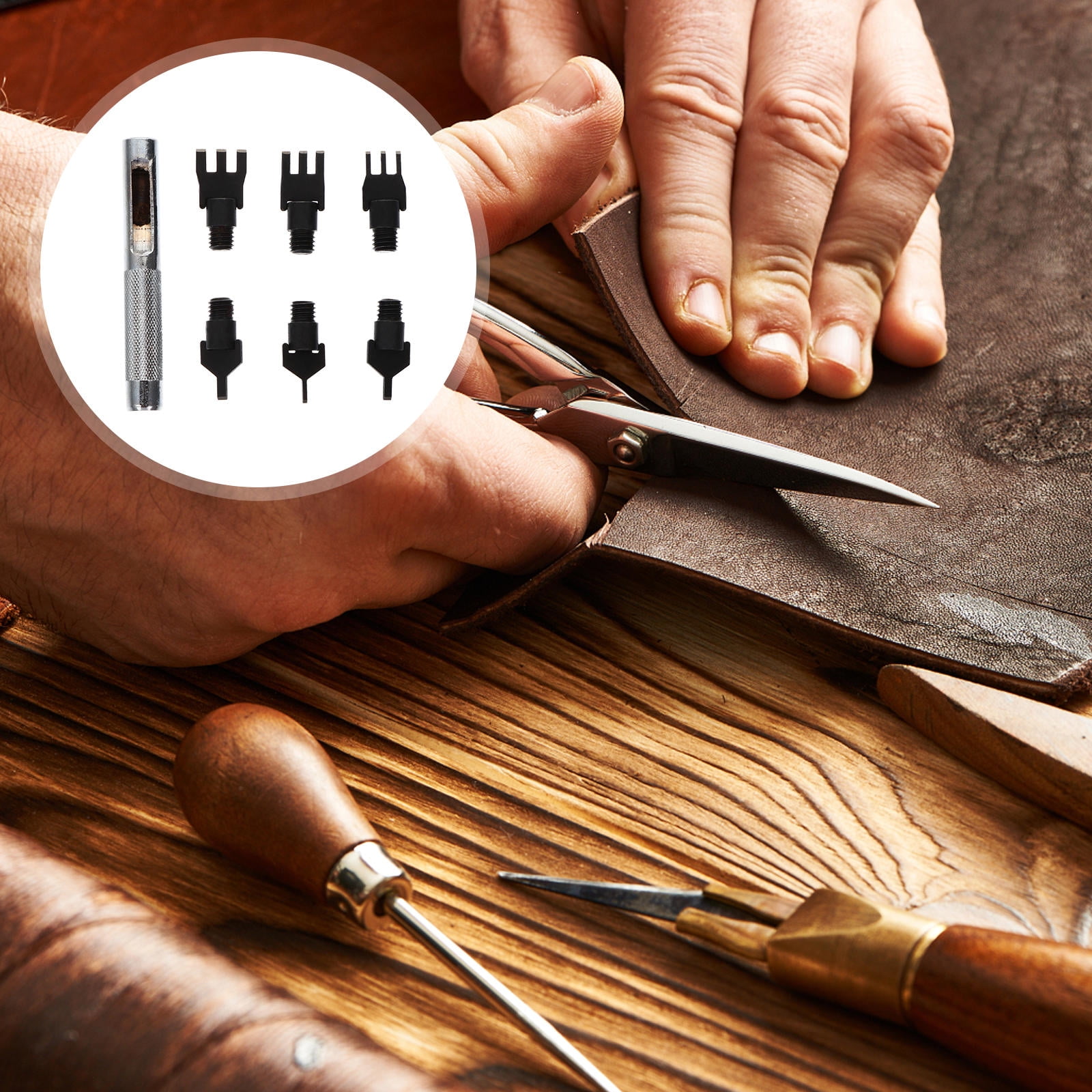 KHBUAB 1 Set Stitching Tool With Diy Projects Function Beginners Silver ...