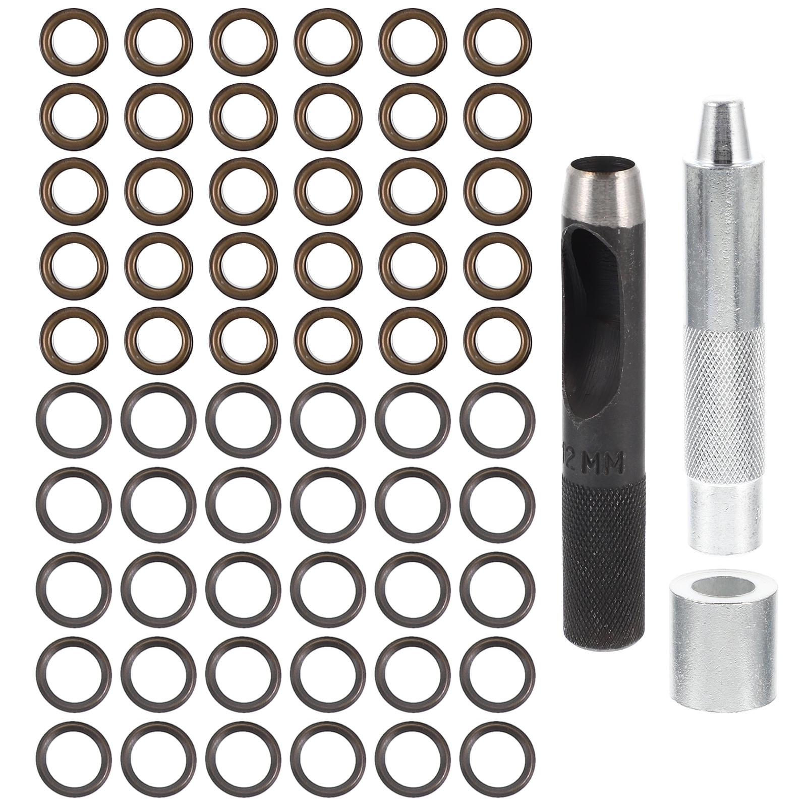 KHBUAB 100 Sets Round Grommet Set Bronze Decorative Eyelets For Leather ...