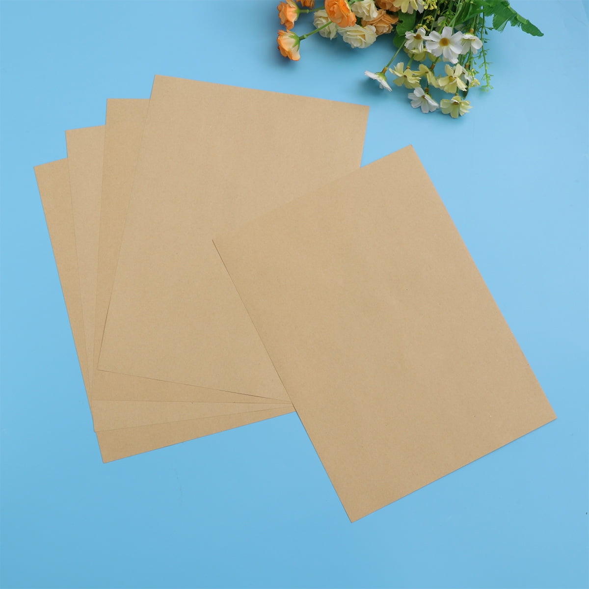 KHBUAB 100 Sheets Khaki Kraft Paper for Letter Writing and Vintage ...