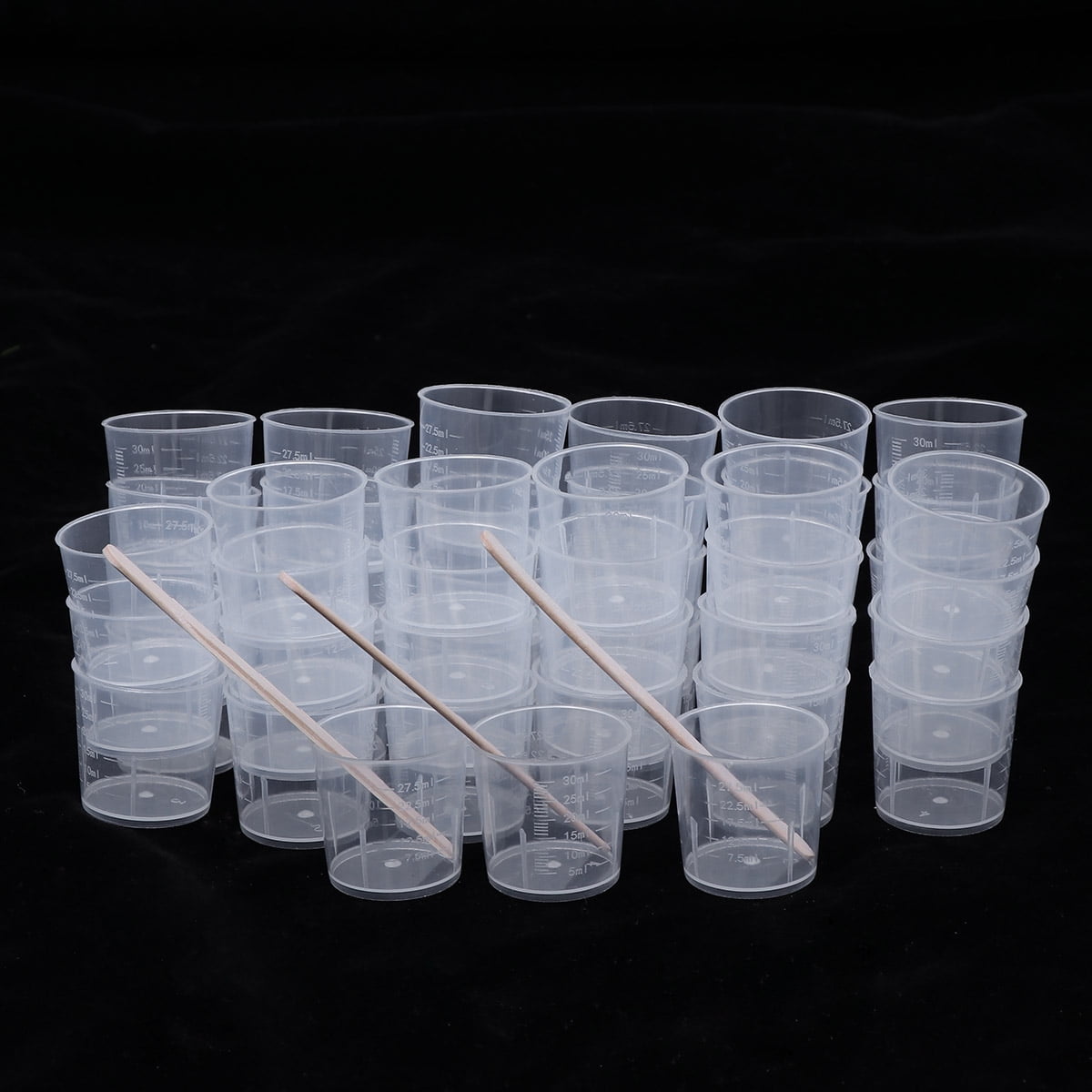 KHBUAB 100Pcs Epoxy Kit with Graduated Cups and Stirring Sticks for ...