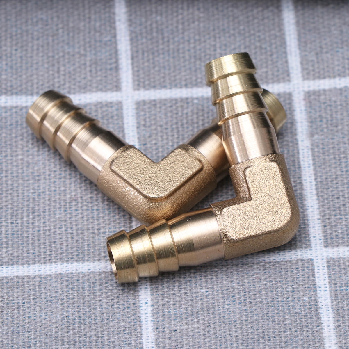 KHBUAB 10Pcs Golden PEX Connector for Water Pipe Fitting Plumbing ...