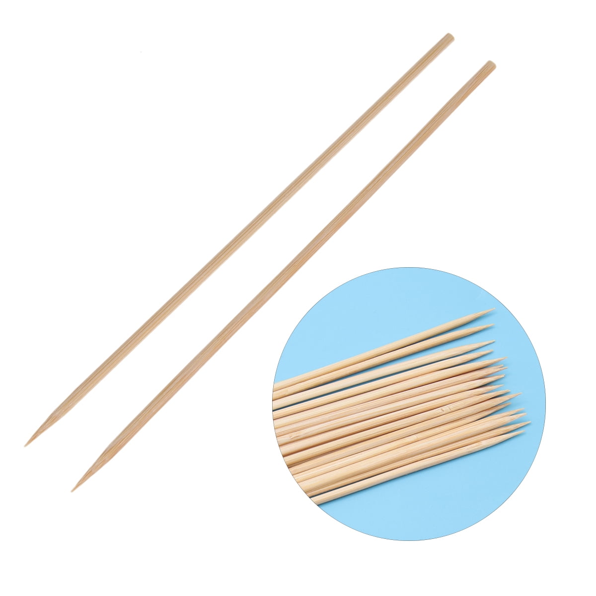 KHBUAB 180Set Bamboo Paddle Forks for Appetizers in Buffets Khaki 5.9x0 ...