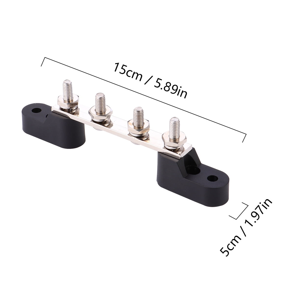 KHBUAB 1Pack Amp Distribution Block 15x5cm Rectangular for Automotive ...