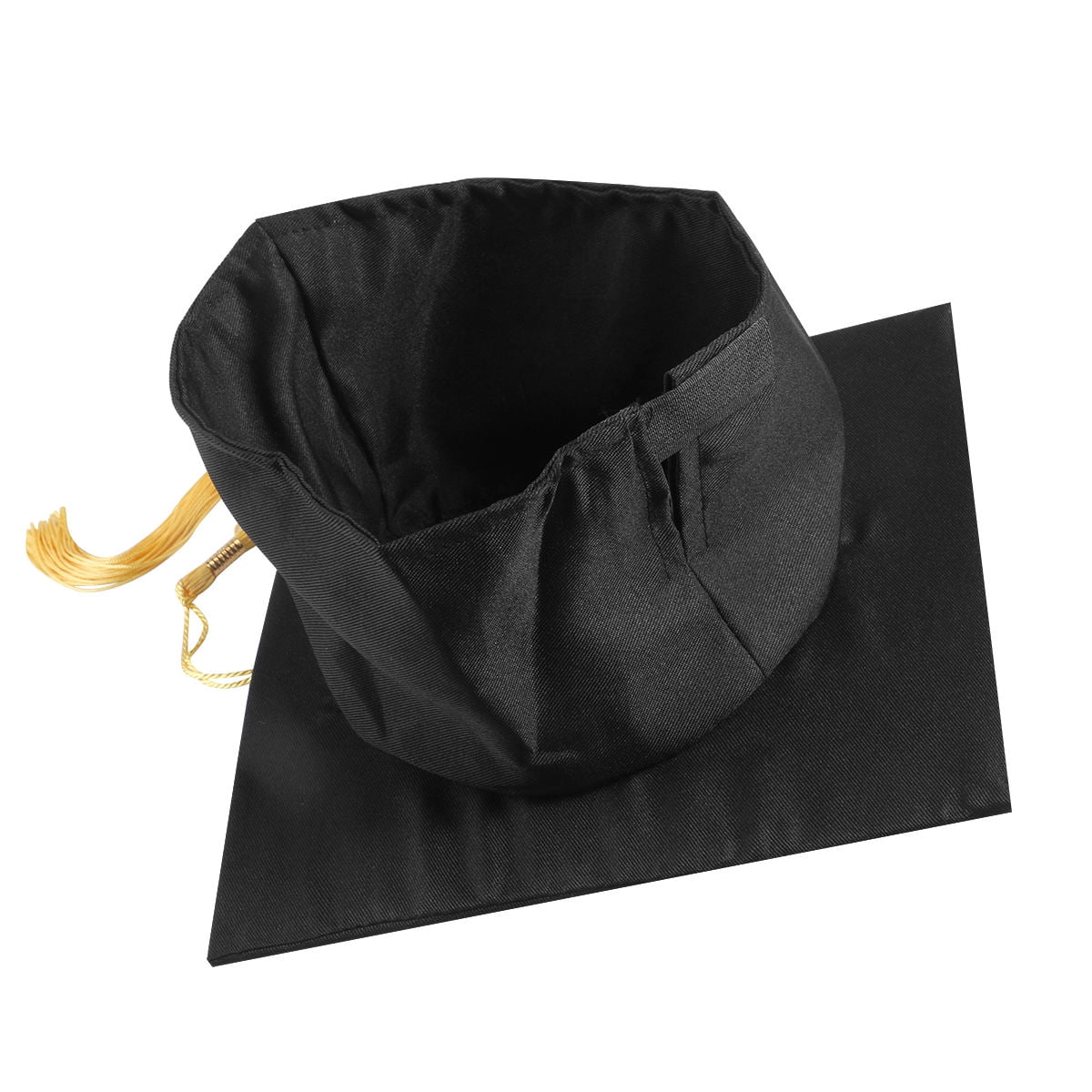 KHBUAB 1Set Adult Graduation Cap Square Shape Black for School Disco ...