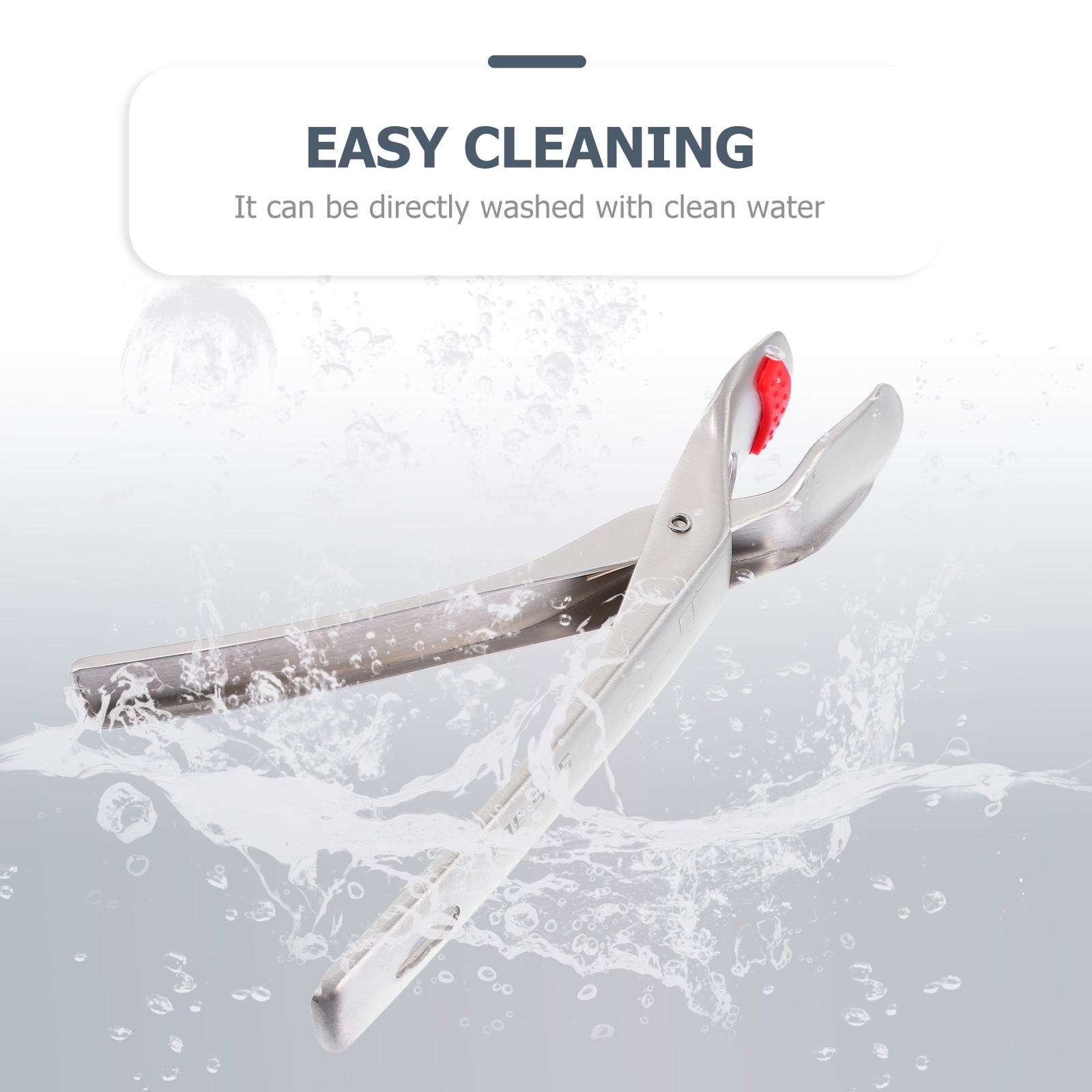 KHBUAB 1Set Anti-Scald Bowl Gripper Dish Clip Gripper Red Stainless ...