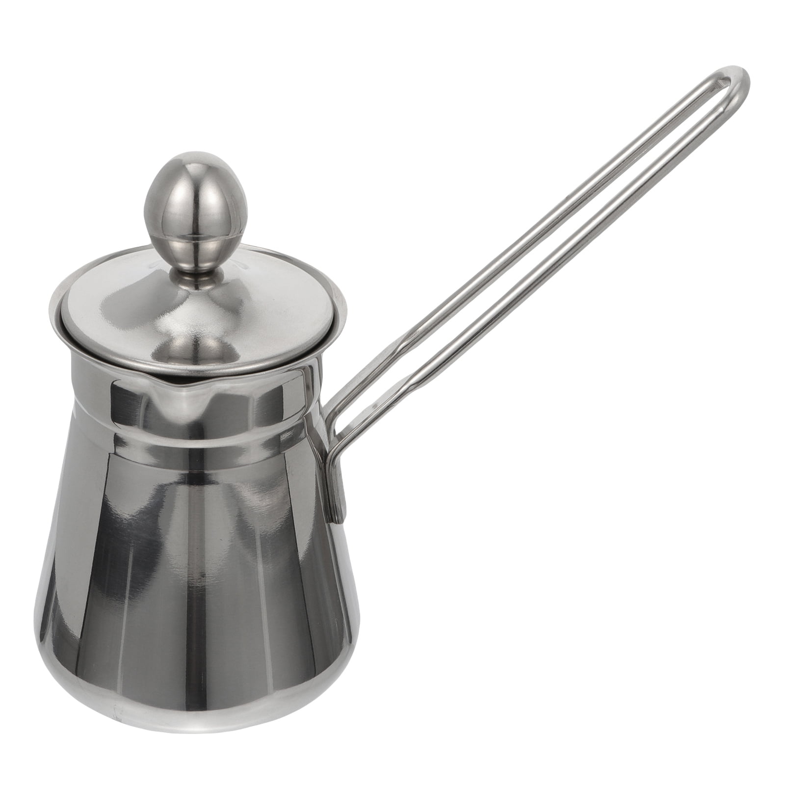 KHBUAB 1Set Milk Making Cup Silver U Shaped Handle Narrow Spout Design ...