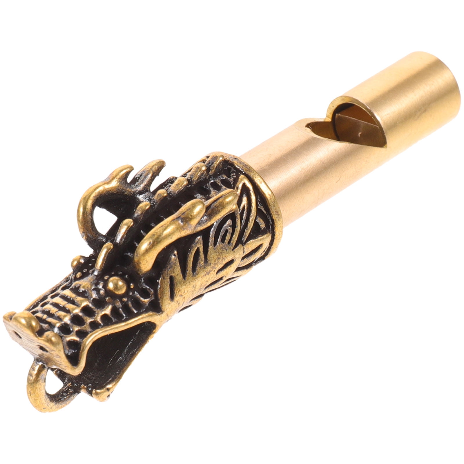 KHBUAB 1Set Mini Brass Craft Whistle in Golden Color for Referees and ...