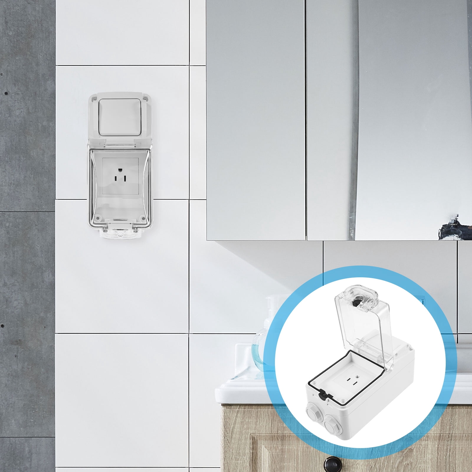 KHBUAB 1Set Outdoor Electrical Outlet Cover Providing Protection From ...