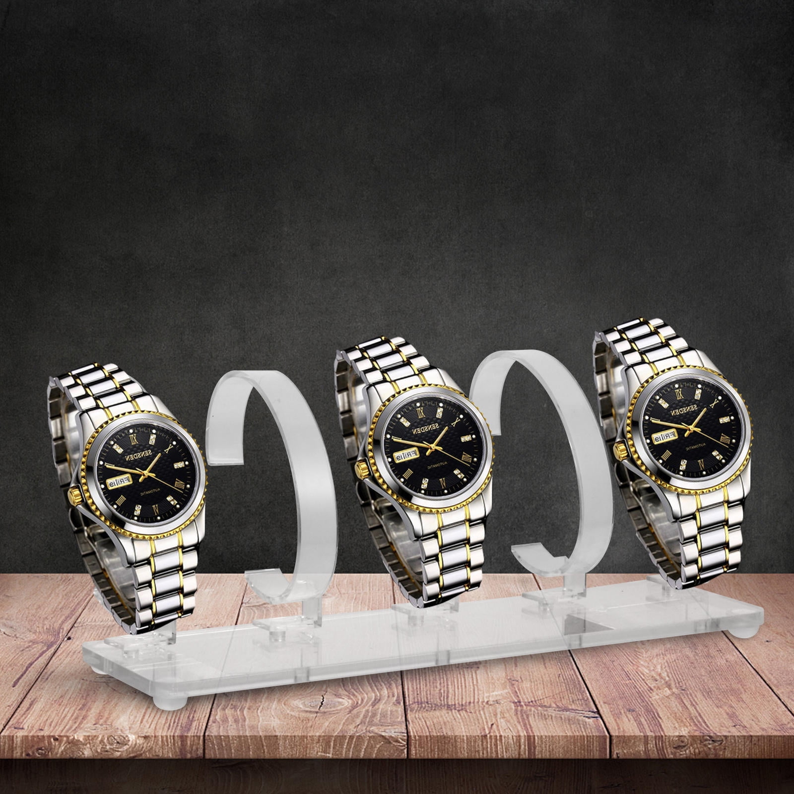 KHBUAB 1Set Removable Watch Stand CShaped Acrylic MultiBooth Design for Watch Collectors ...