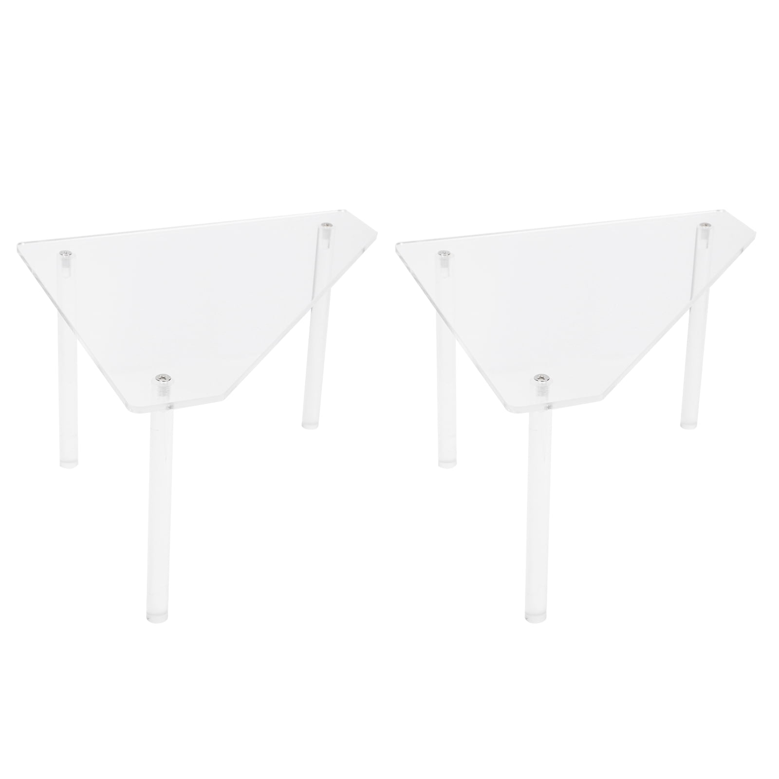 KHBUAB 1Set Triangular Acrylic Storage Rack Corner Shelf For Bathroom ...