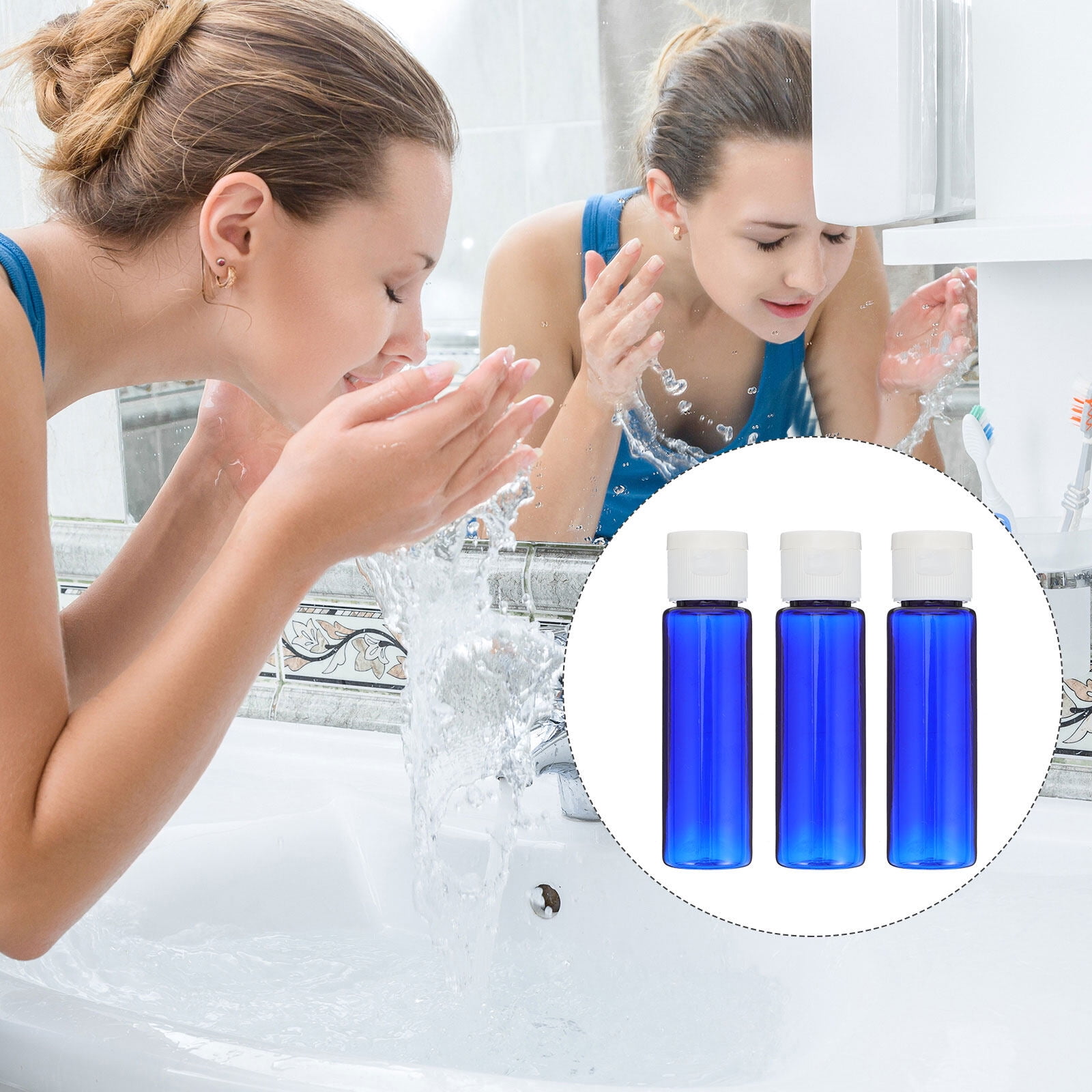 KHBUAB 20Pcs Small Oil Bottles Reusable with Rubber Head 10X2.5in 30ml ...