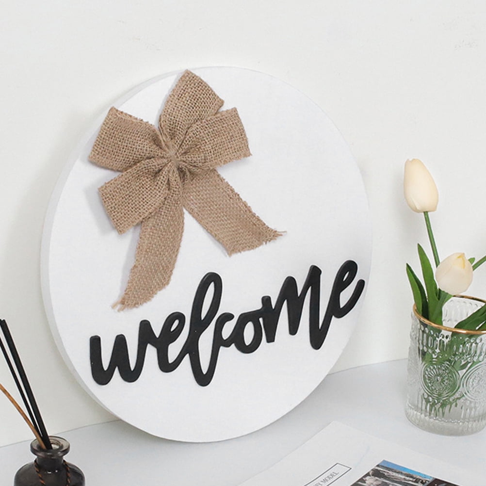 KHBUAB 2Pcs Wood Blank Door Sign Pendants for Home and Festival Decor ...