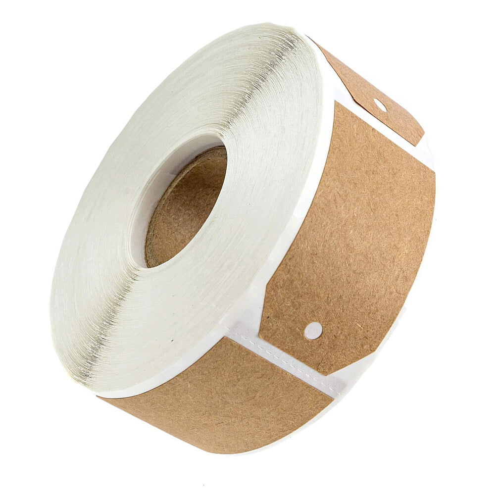 KHBUAB 300 per Roll Brown Paper Labels for Classification in Stores ...