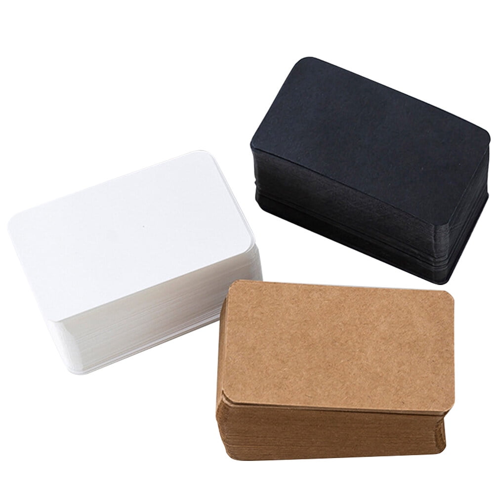 KHBUAB 300Pcs Round Corner Blank Message Cards for Reading and Gifting ...