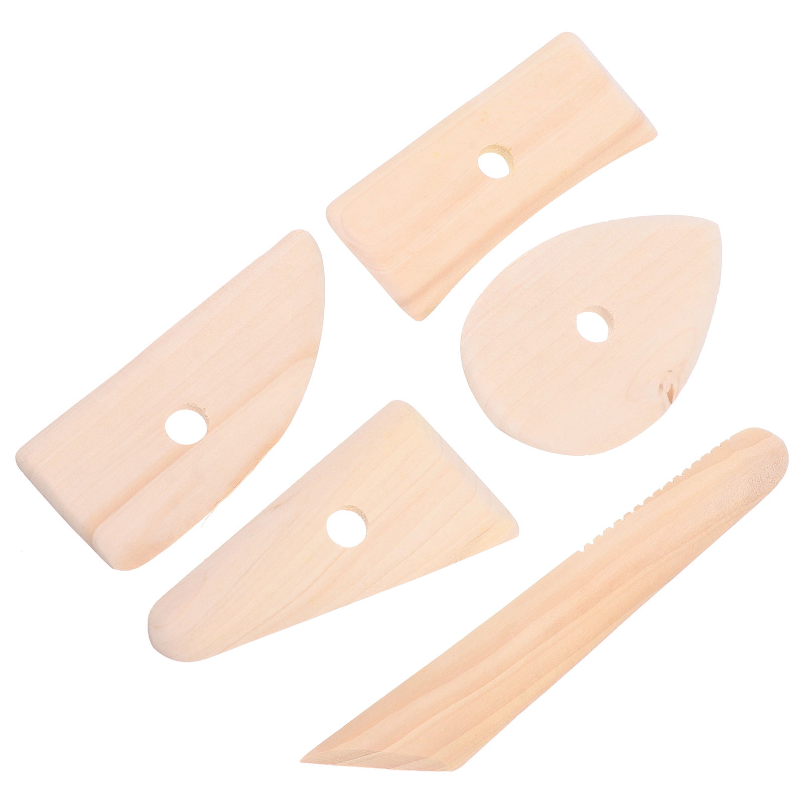 KHBUAB 5Pcs Pottery Shaping Tool for Clay Sculpting Supplies Light ...