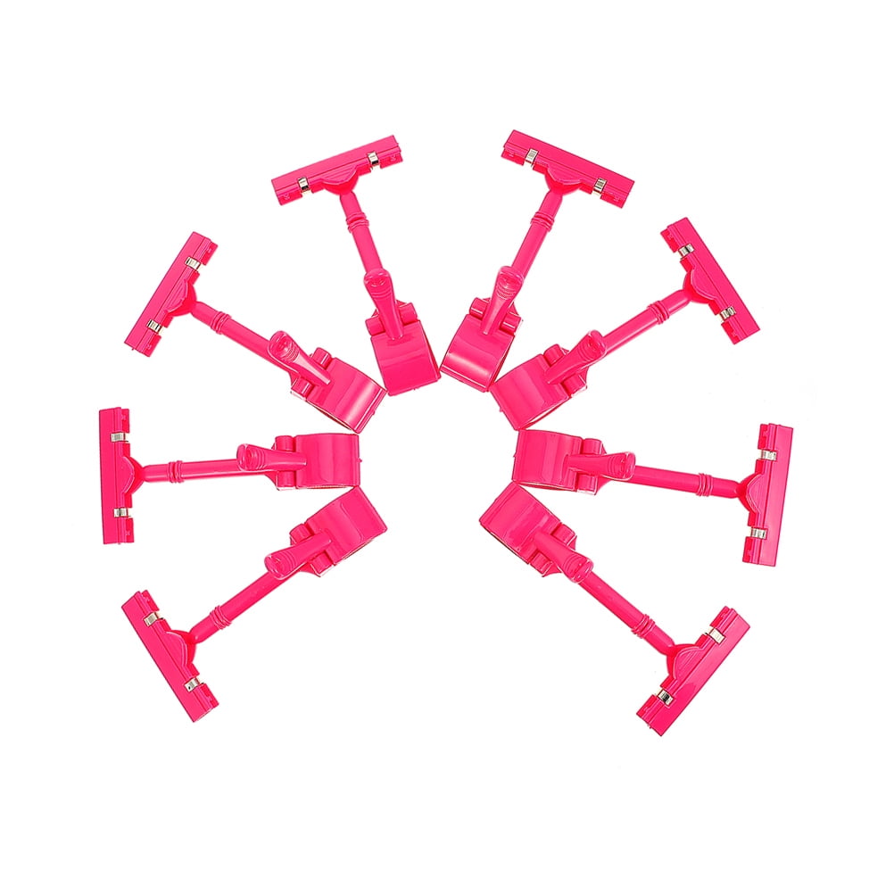 KHBUAB 8Pcs T-shaped Sign Clips for Retail Display Clamping Advertising ...