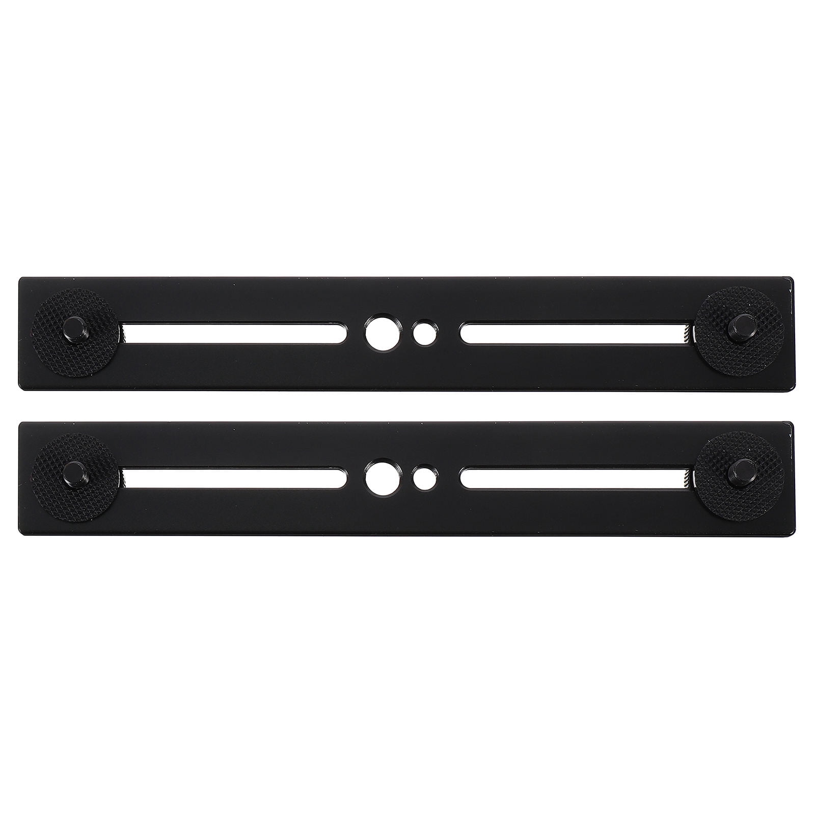 KHBUAB Black Microphone Bar with Dual Mic Mount for Vlogging and ...