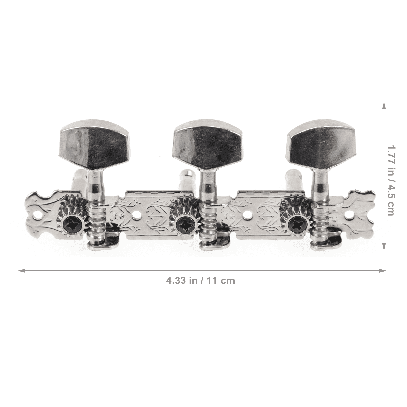 KHBUAB Guitar Tuning Keys Silver 11x4.5cm Plastic Material 1 Set ...