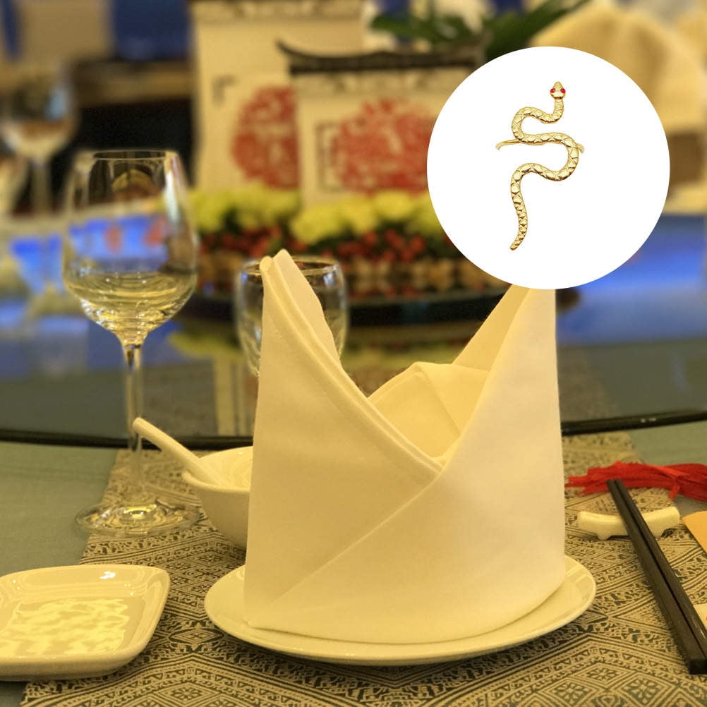 KHBUAB Napkin Clasp in Golden Color for Bars and Shopping Malls 2Pcs ...