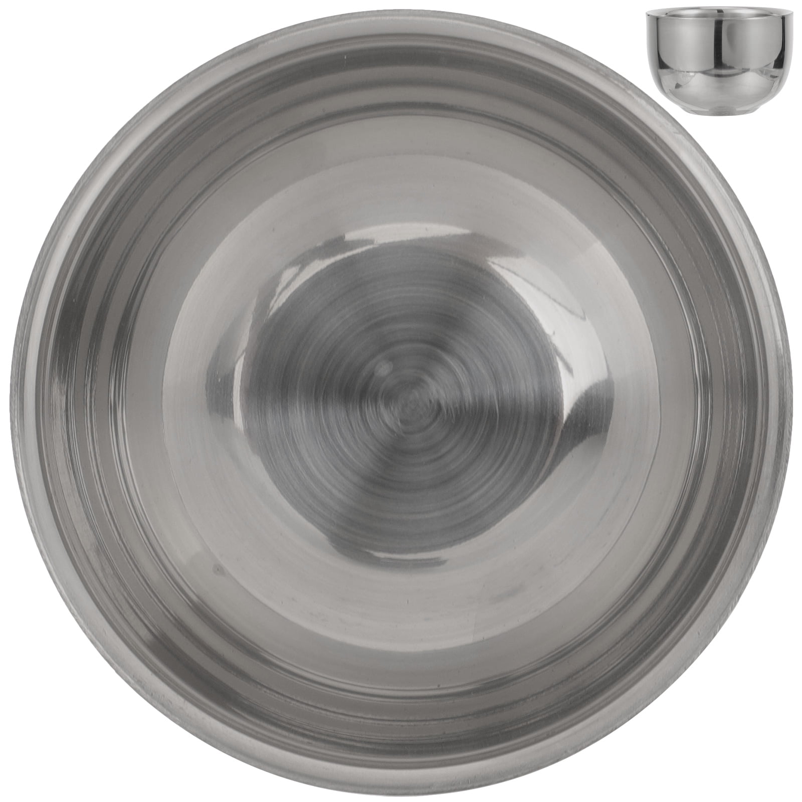 KHBUAB Salon Use 1Pcs 2.8x2.8x2.0in Stainless Steel Shaving Bowl For ...
