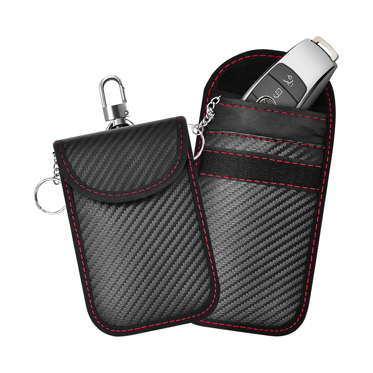 KHGUZ 2PCS Car Faraday Bags for Key Fob, Firber Vehicle RFID Signal ...