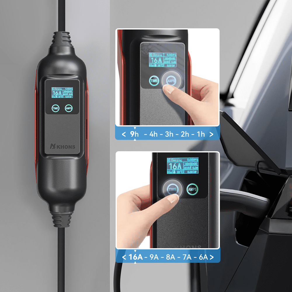 KHONS Tesla to J1772 Charging Adapter, Max 80A- Compatible with Tesla ...