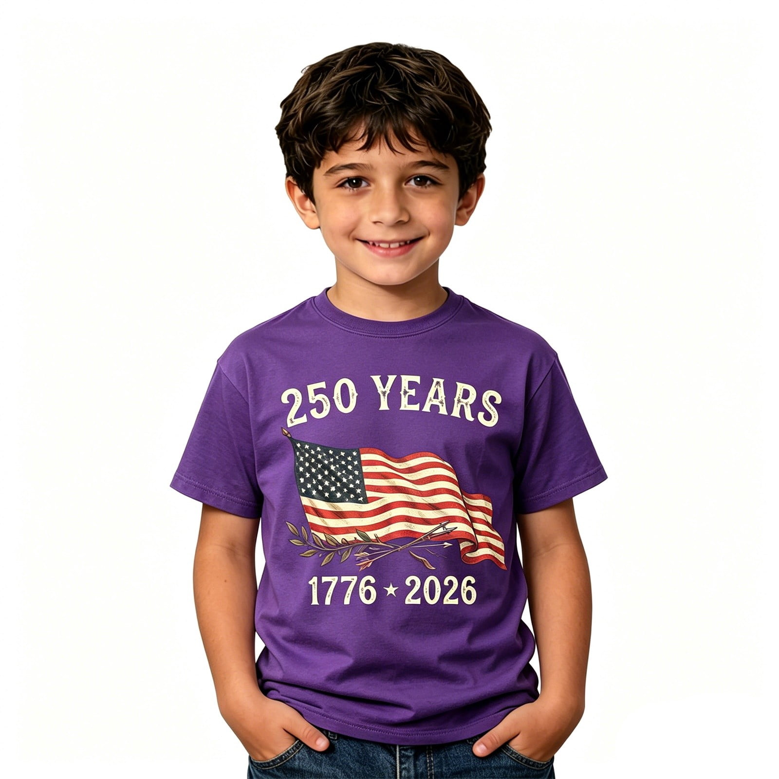 KHONTS 250 Years America Shirt Kids Boys Girls 250th Anniversary USA ...