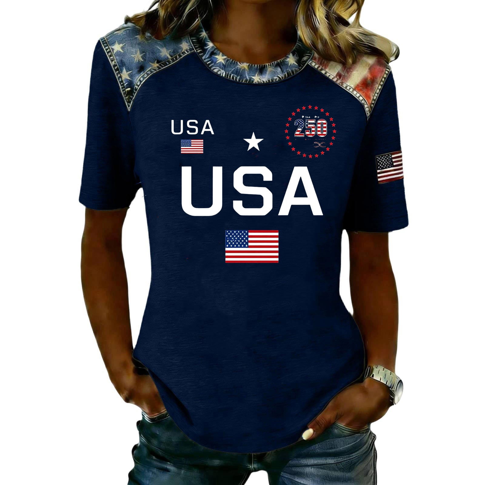 KHONTS 250anniversary USA Shirt for Women 250th Anniversary Tshirt 1776 ...