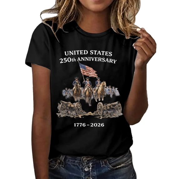 KHONTS 250th Anniversary United States 1776 2026 Graphic T-Shirt ...