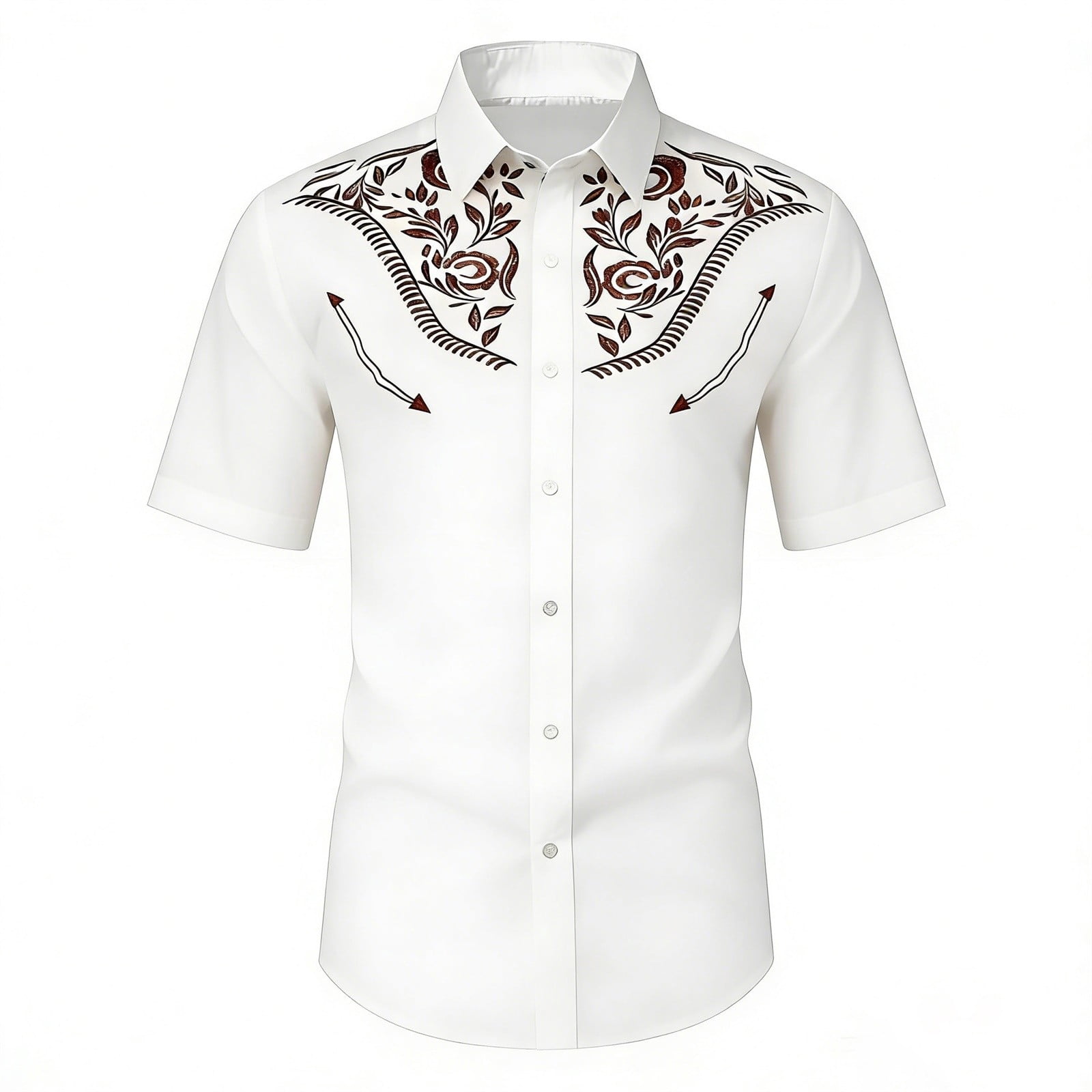 KHONTS Boys Western Cowboy Button down Shirt Graphic Printed Short ...