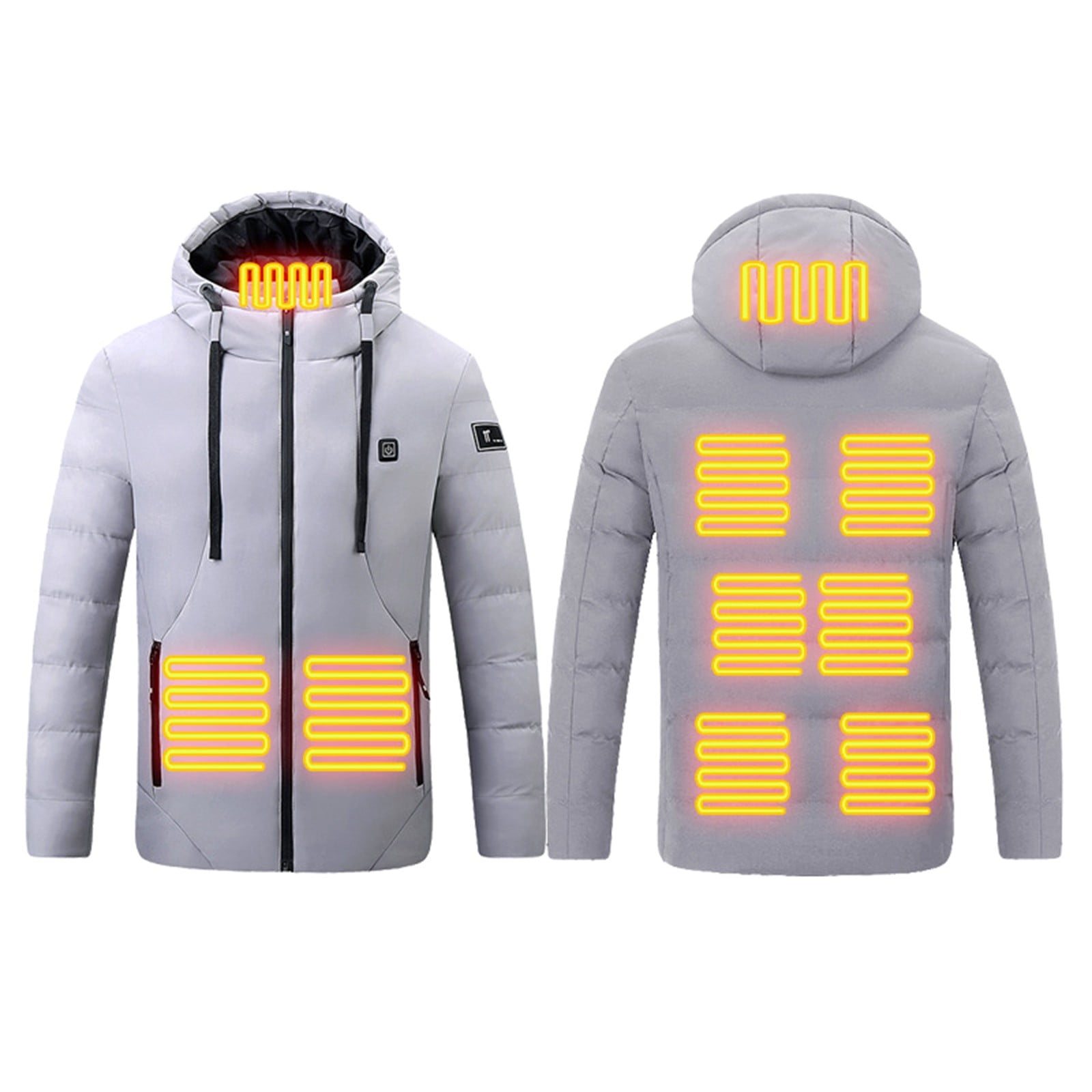 KHONTS Heated Jackets for Men with 9 Heating Zones USB Smart Warming ...