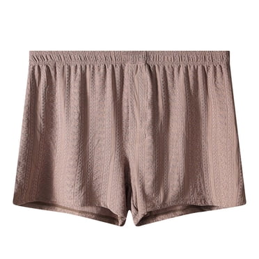 KHONTS Men's Satin Boxer Briefs Soft Stretch Breathable Underpants with ...